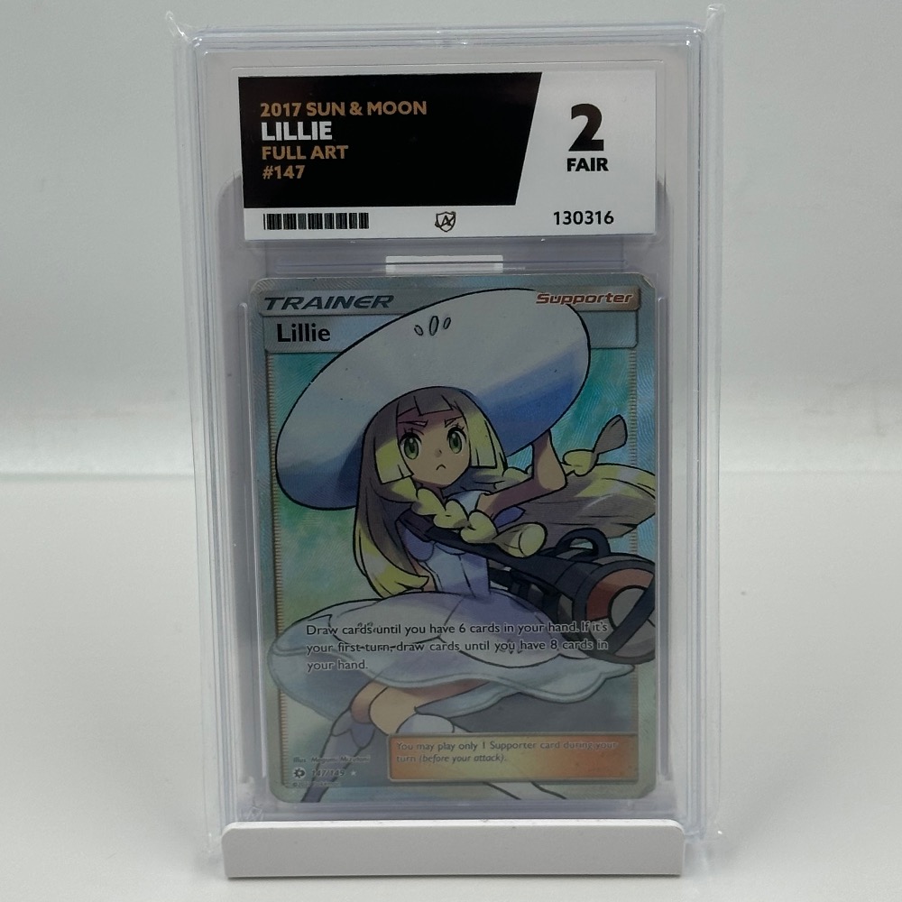 Used 2017 SUN & MOON LILLIE FULL ART TRAINER CARD GRADED - ACE GRADING ...